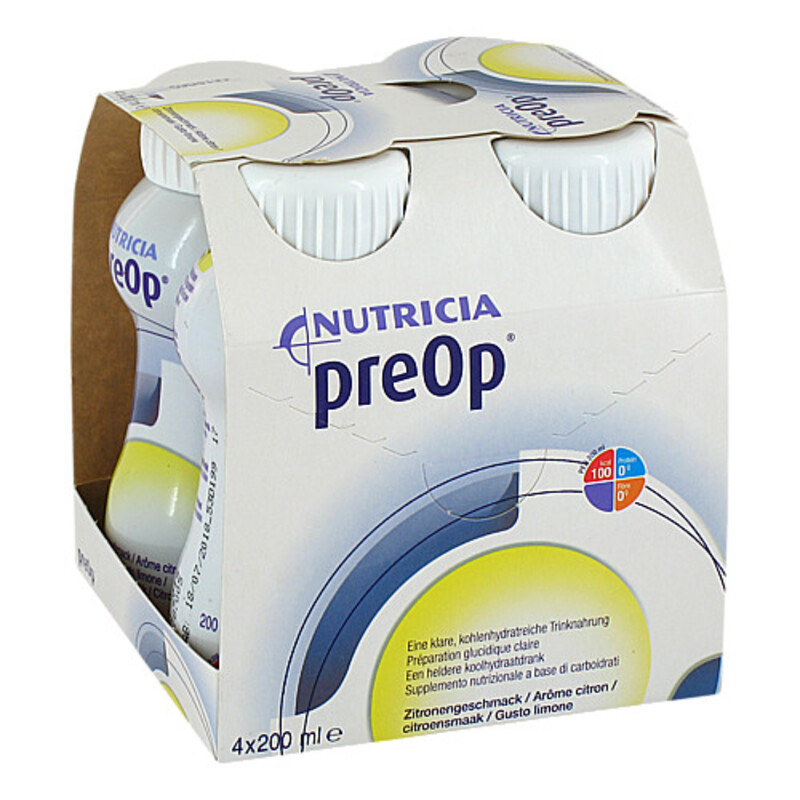 Nutricia Preop flüssig Flasche 4X200 ml online bei Pharmeo kaufen